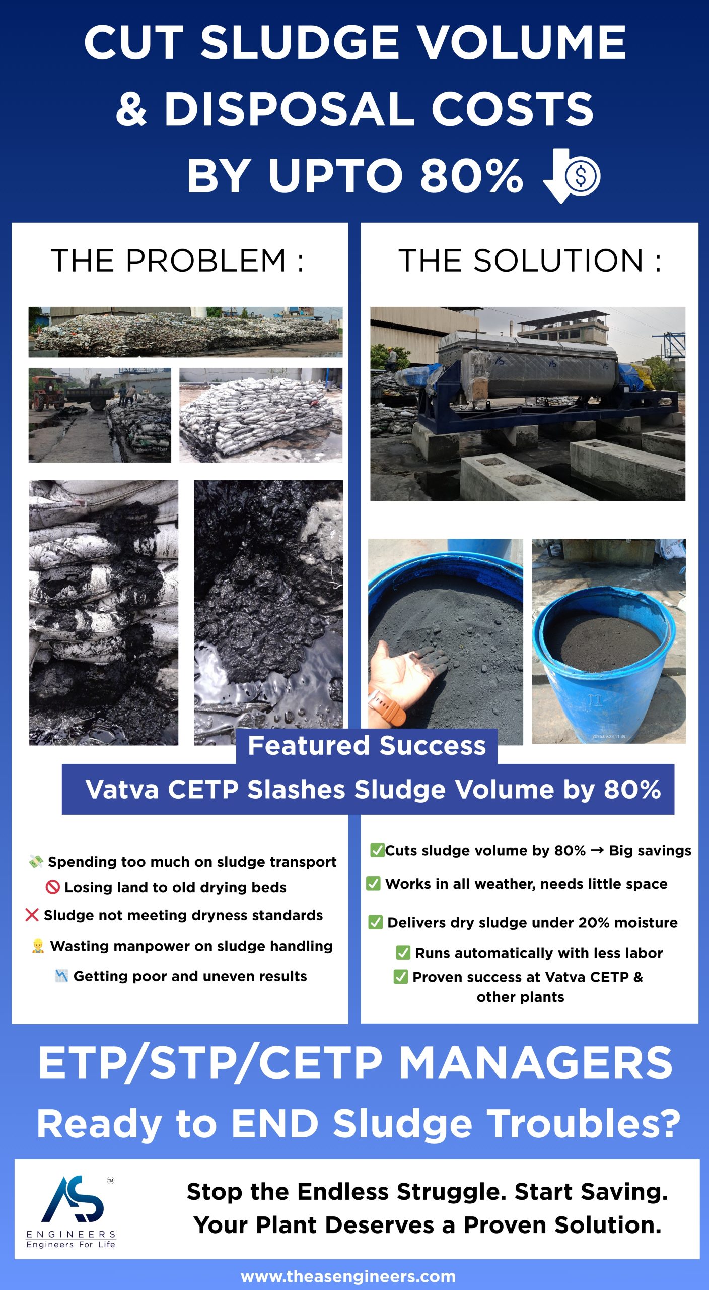 Master Wet Sludge Drying: A Comprehensive Guide - AS Engineers